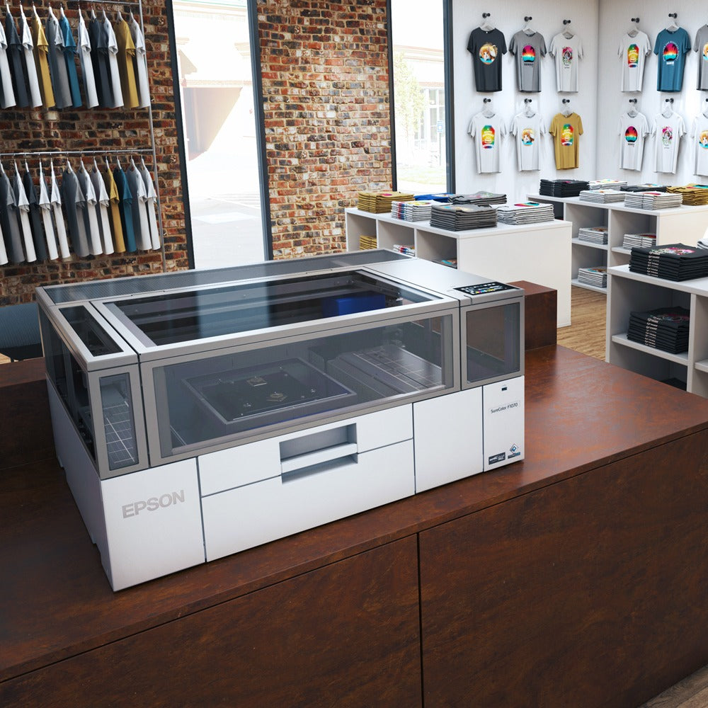 Epson® SureColor F1070: impresora híbrida DTG y DTF – Maikit!